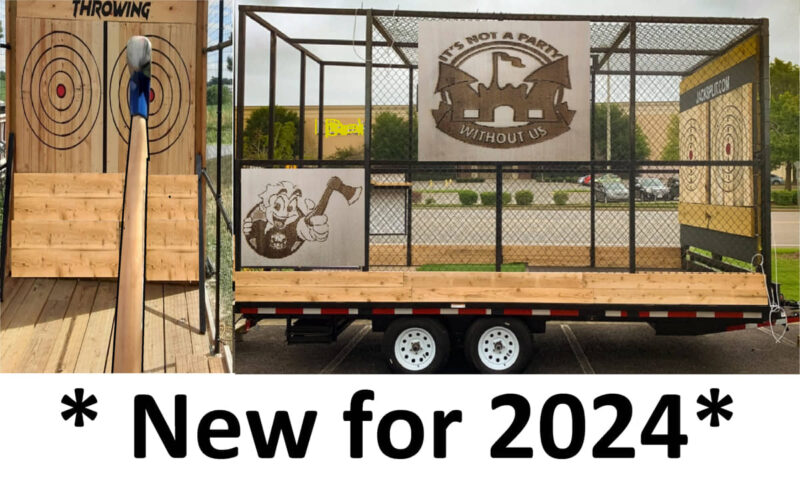 Axe throwing trailer – It's Not a Party Without Us!